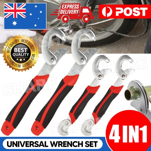 4PCS Universal Wrench Set Quick Snap N Grip & Spanner Adjustable Multi Function | eBay Australia