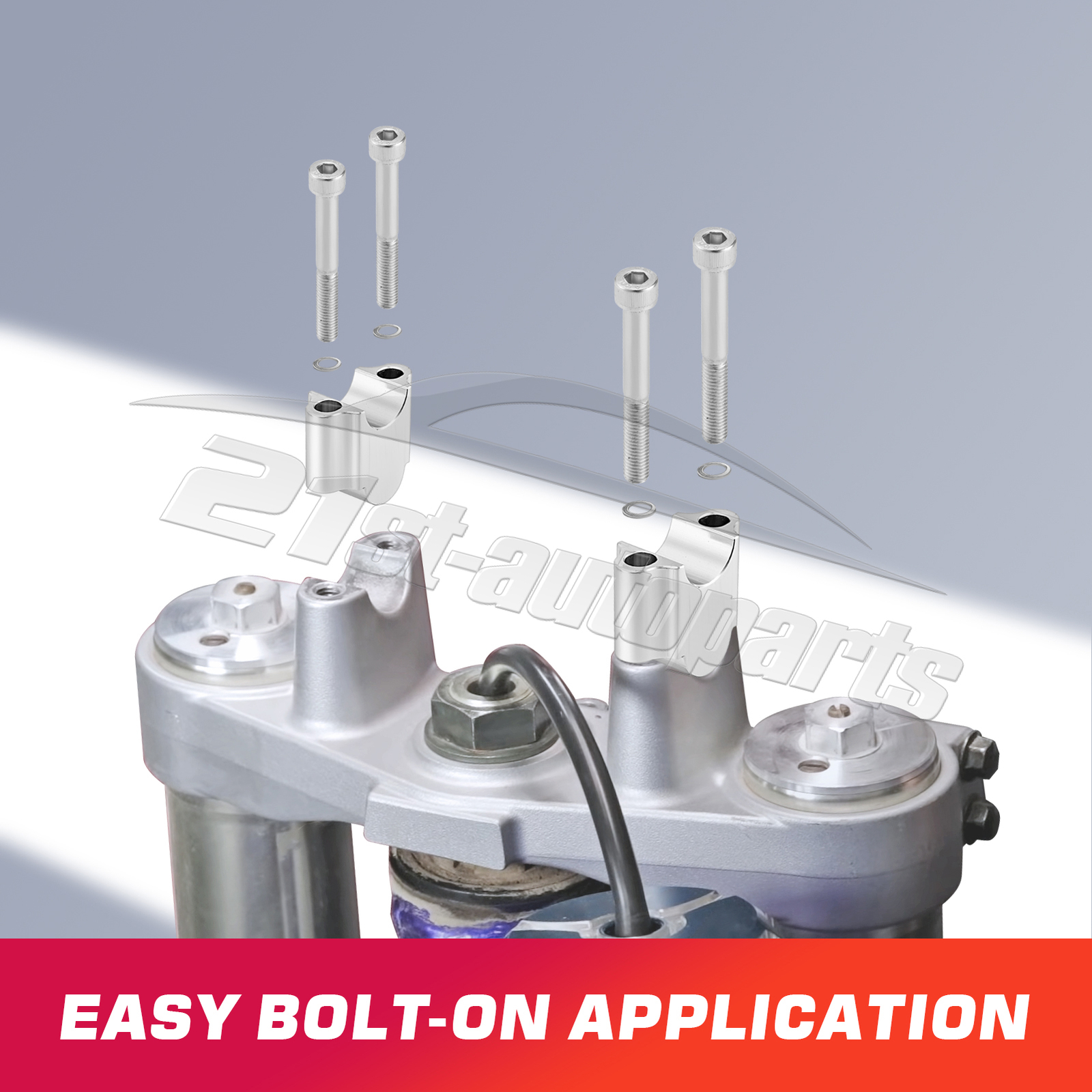 Billet 30mm Lift Height 7/8" Handlebar Bar Risers for Kawasaki KLX110 ...