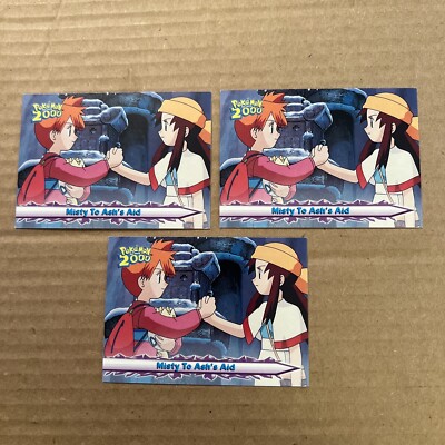 Pokemon Card Misty To Ash's Aid #59 Pokemon The Movie 2000 Topps Lot Of ...