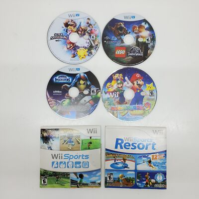 Lot of 8 Mixed Nintendo Wii & Wii U Video Games DISKS ONLY | eBay