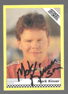 1992 Mark Kinser #3 World of Outlaws card Signed | eBay