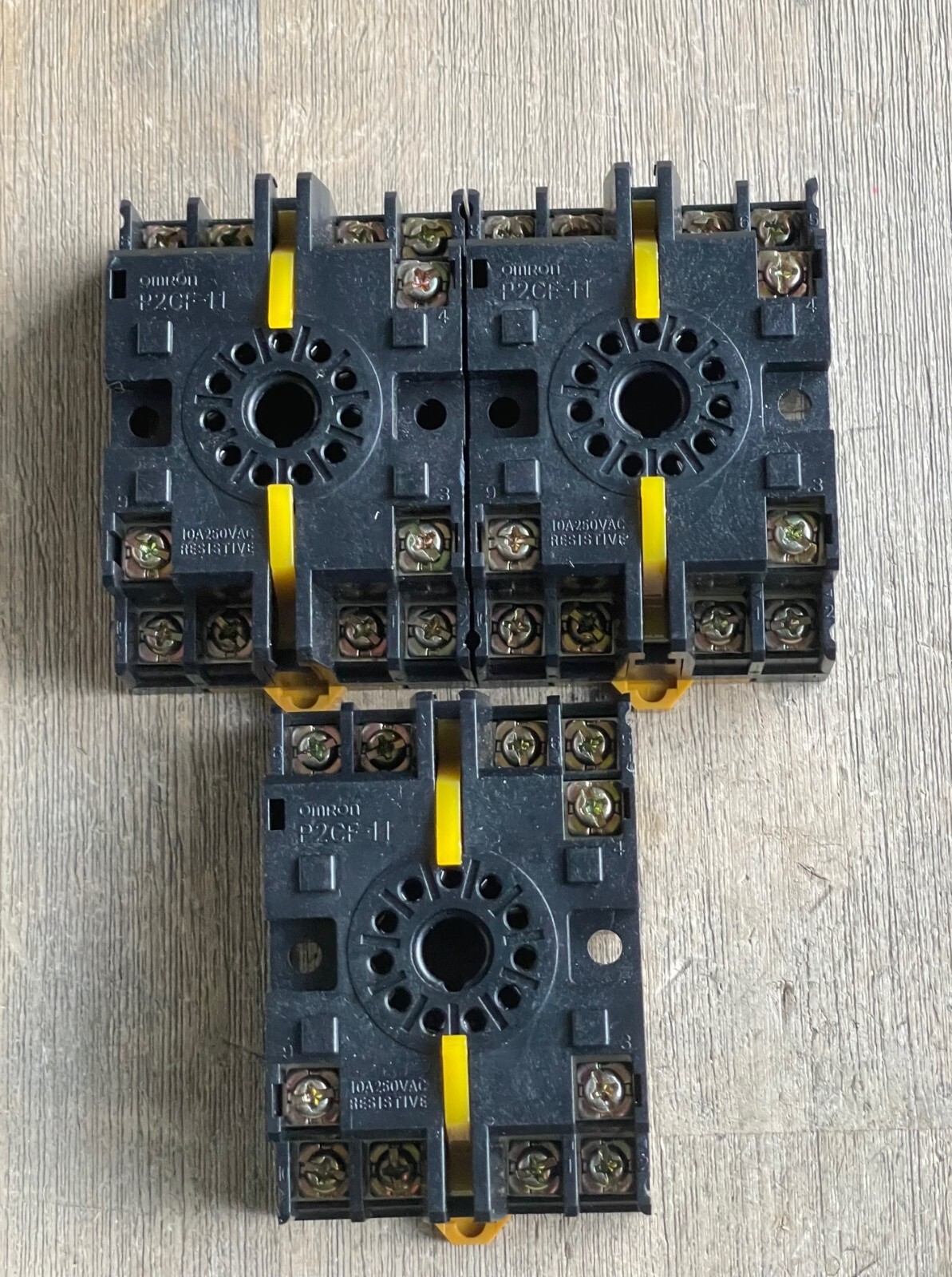 OMRON P2CF-11 RELAY SOCKET BASE 11 PIN 10A 250VAC LOT OF 3 | eBay