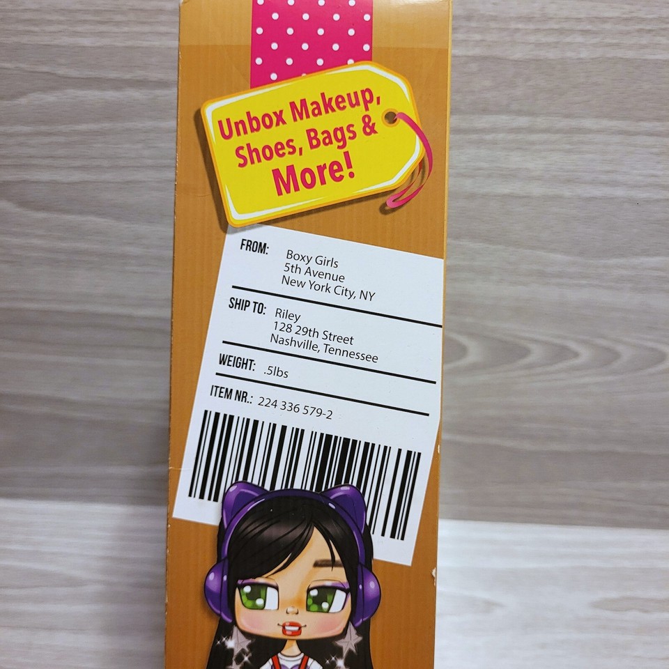 Boxy Girls Riley Doll Includes 4 Packages Unbox Makeup Shoes Bags NEW ...