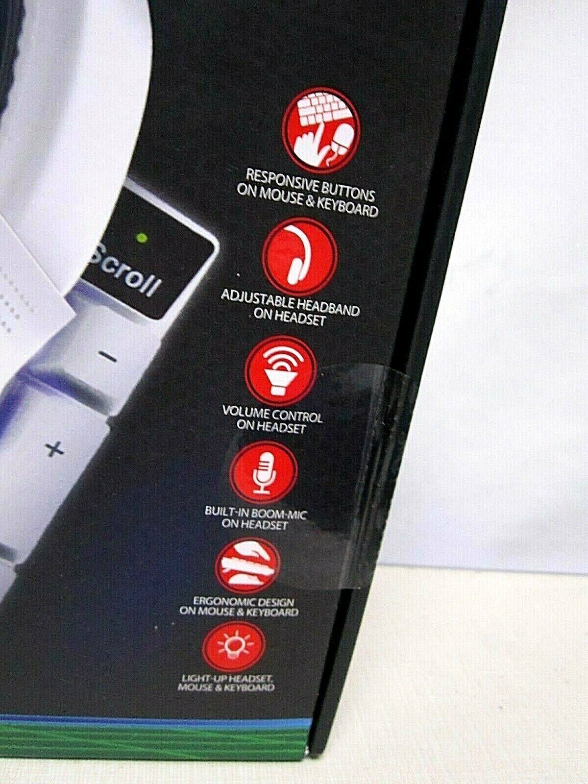 Gaming LightUp Gaming Combo headset keyboard mouse/pad BYTECH BY-GA-KT ...