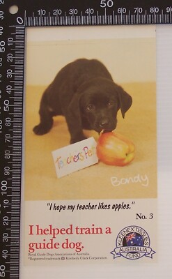 VINTAGE ROYAL GUIDE DOG ASSOCIATION AUSTRALIA KLEENEX ADVERTISING PROMO ...