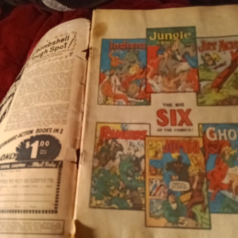 1952 GHOST COMICS #4 FICTION HOUSE Golden Age pre-code horror Maurice ...