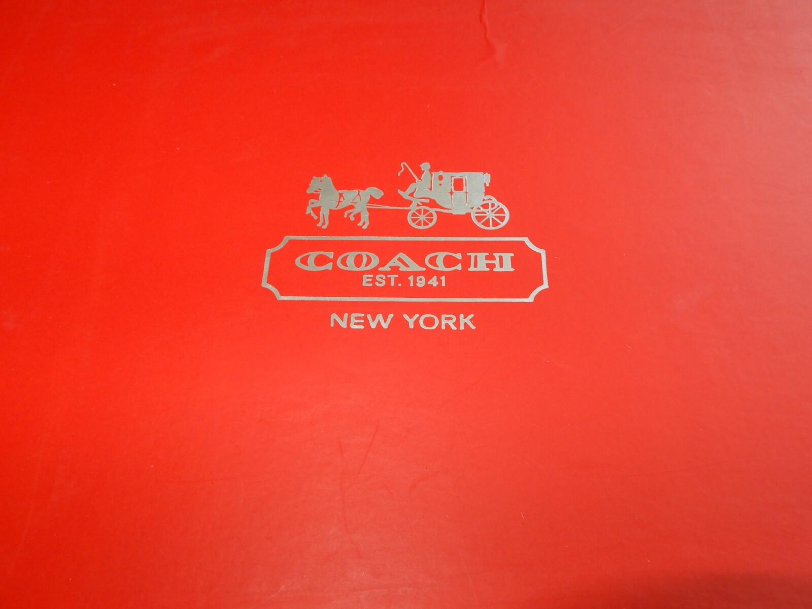 COACH Shoe Box RED WHITE 2012 Alexis Suede Wedge Sneaker BOX ONLY Size ...