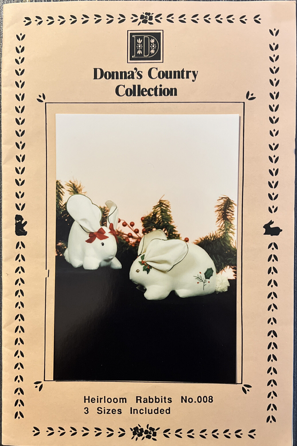 Donna’s Country Collection Heirloom Rabbits Sewing Pattern 3 Sizes Inc ...