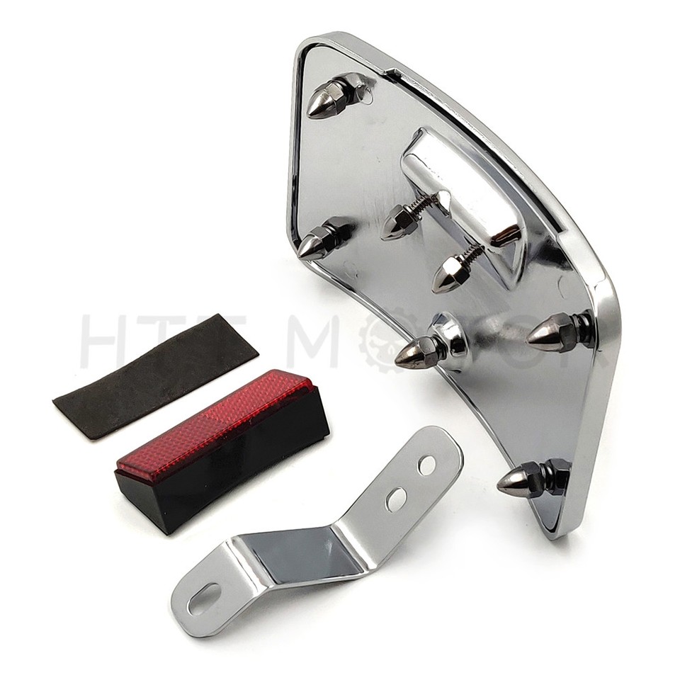 Laydown Curved License Plate Bracket For Harley Softail FLSTSC/Deluxe ...