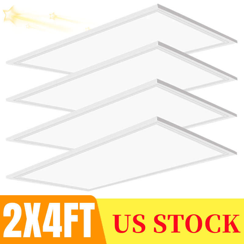 4/8PCS LED Flat Panel Light 2x4FT, 75Watt 8400LM Recessed Backlit ...