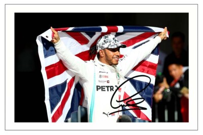 LEWIS HAMILTON Signed Autograph PHOTO Fan Gift Print FORMULA ONE F1 ...