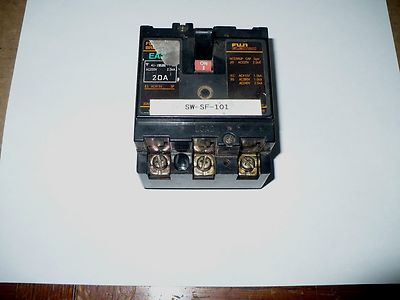 Fuji Electric EA33 20 Circuit Breaker With Lug Covers, 3P, 20A, Used | eBay