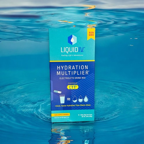 Liquid IV Hydration GOLDEN CHERRY Drink Mix, 10 Stick Packets - FREE ...