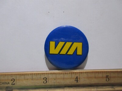 VIA Railroad Railway vintage pinback button 1.75" | eBay