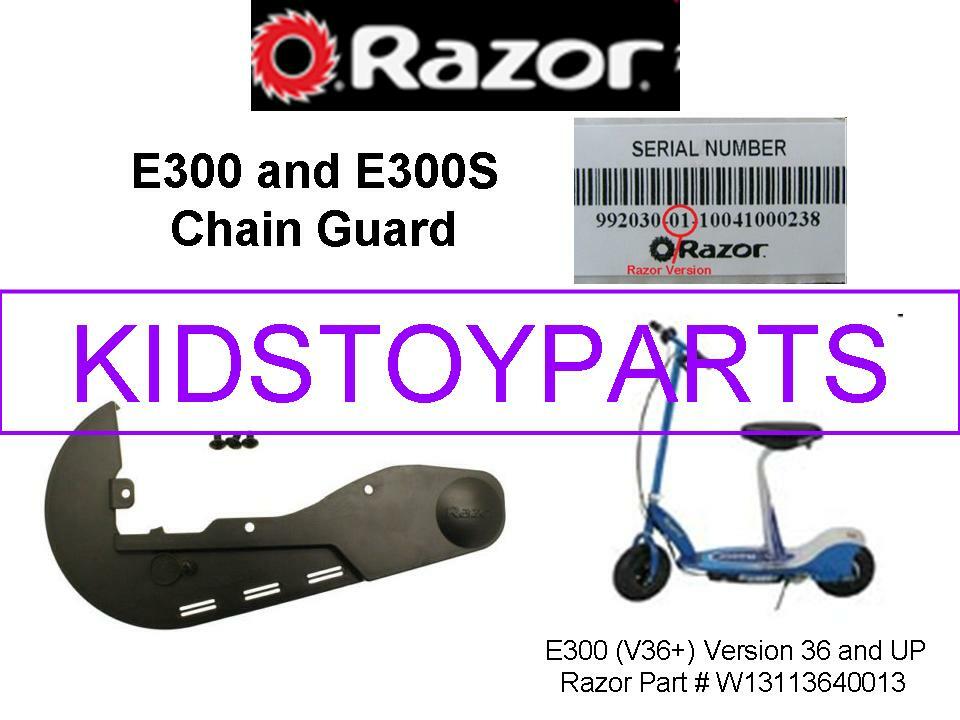 NEW! Razor E300 E300S (V36+) Chain Guard w/Screws - W13113640013 | eBay