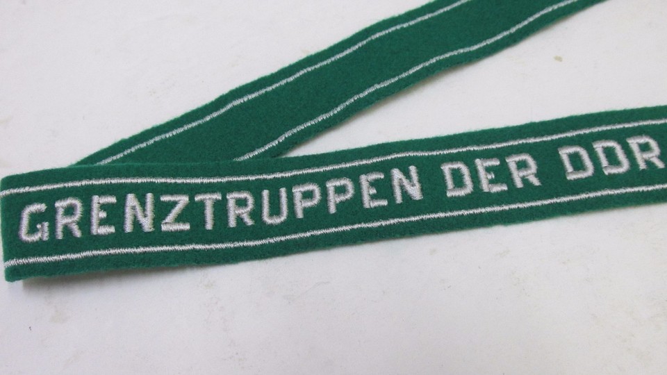 East German DDR Border Guard Troop GDR Uniform Cuff Title Sleeve Band ...