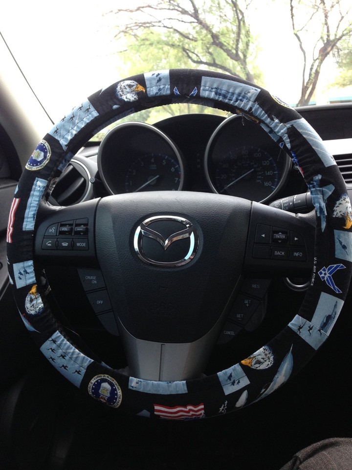 US Air Force Military Steering Wheel Cover And Seatbelt Cover Combo | eBay