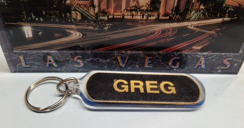 LAS VEGAS PERSONALIZED GREG KEYCHAIN SOUVENIR NOS - U | eBay