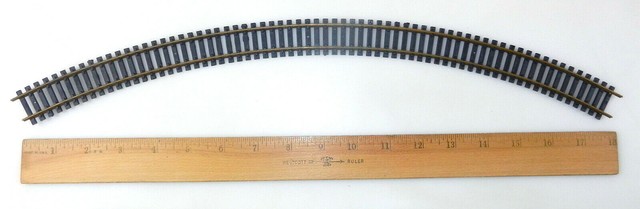 6 PCS Track Master 18" CURVED RADIUS BRASS TRACK HO Scale T01 | eBay