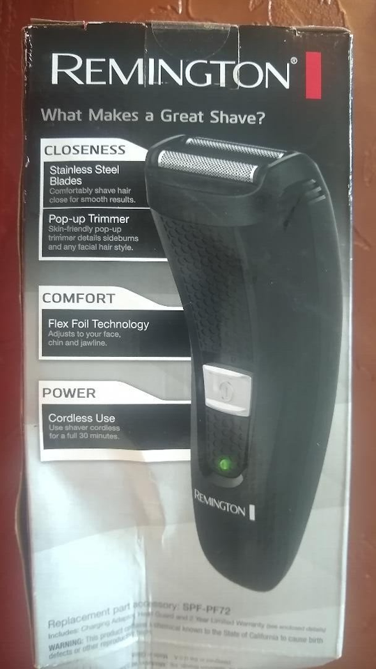 New in Box Remington PF7200 Flex Foil Shaver Rechargeable Pop Up ...