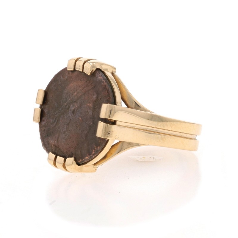 Yellow Gold 317-337 AD Imperial Rome Coin Ring 14k Constantine II ...