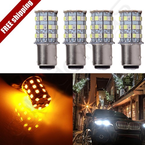 4 Pack High Power 1157 60 SMD Turn Signal Light Exterior Light ...