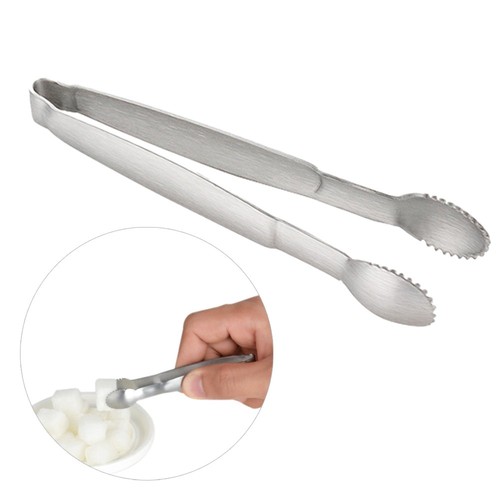 2 Pcs Stainless Steel Ice Clips Mini Cooking Tongs Kitchen Sugar Cube ...