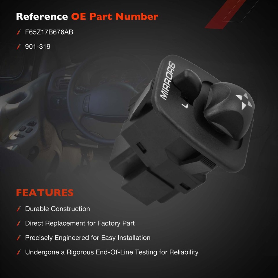 901-319 Power Mirror Control Switch For 1997-2005 Ford Excursion F150 ...