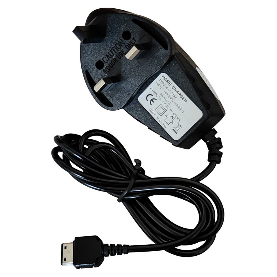3 Pin UK Mains Travel Charger for Samsung E3010 F700 G600 G800 J700 ...