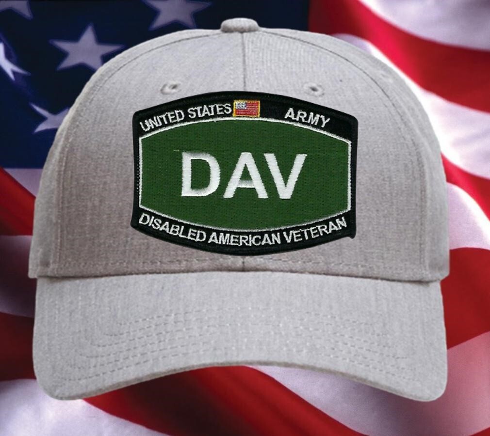 DISABLED AMERICAN VETERAN DAV HAT PATCH CAP US ARMY LOGO SEAL USA PIN ...