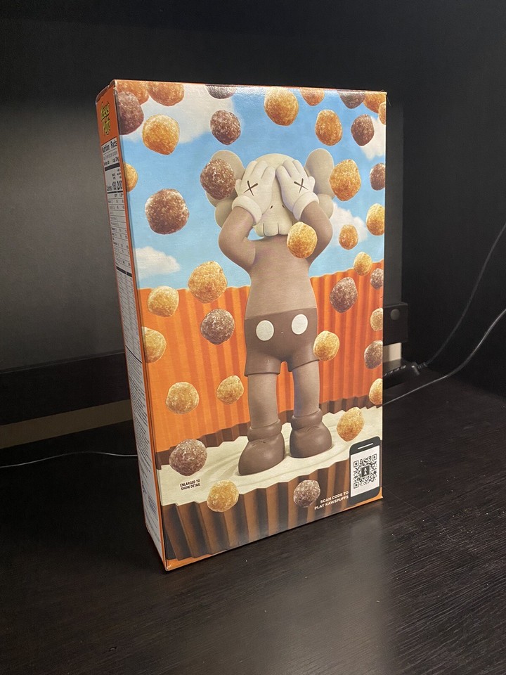 Reeses Puffs KAWS Cereal Family Size Limited Edition Unopened | eBay