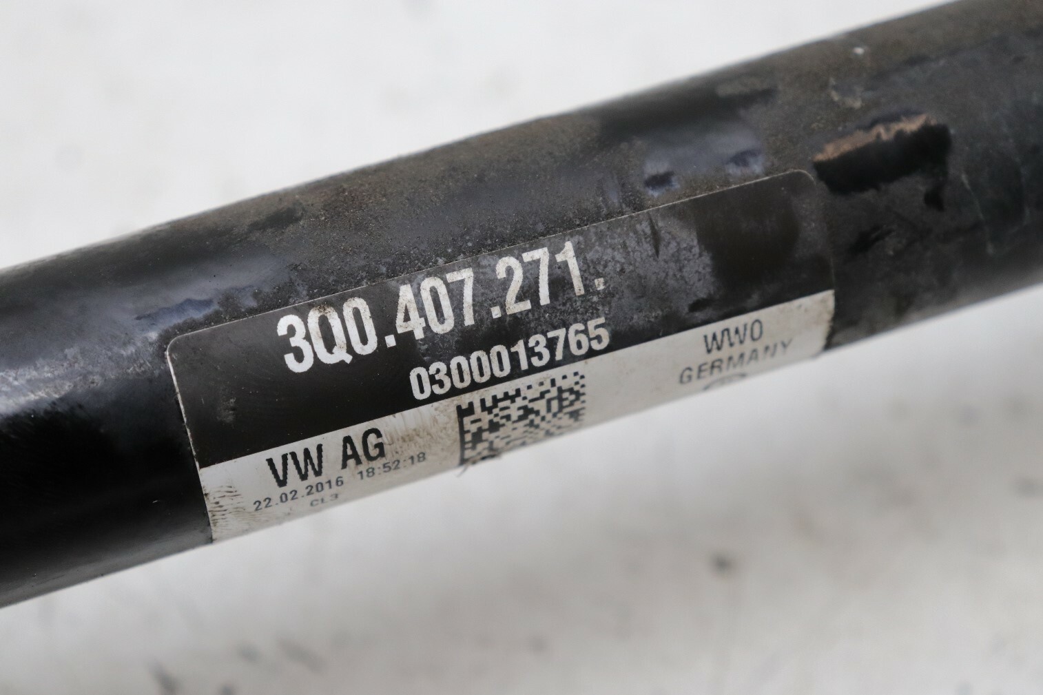 Audi TT S-Line MK3 FV 8S 2016 Front Axle Shaft Driveshaft LHS 3Q0407271 ...