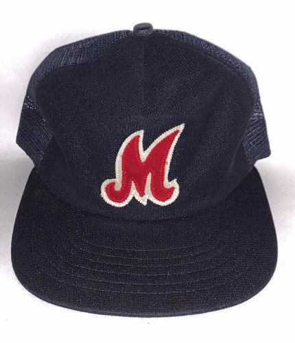 Vintage New Era MLB Montreal Expos Trucker Snapback Hat Dupont Visor ...