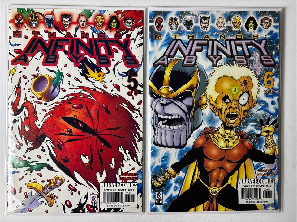 Infinity Abyss #1-6 Complete Set Jim Starlin, Thanos, (Marvel Comics 2002) | eBay