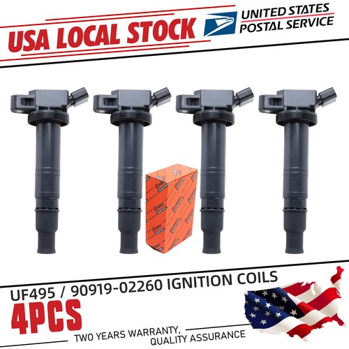 4x Ignition Coils UF495 For Lexus LC500 5.0L V8 2015-2019 90919-02260 ...