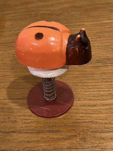 Vintage Orange Plastic Toy Jumping Lady Bug Insect Beetle Made in Hong ...