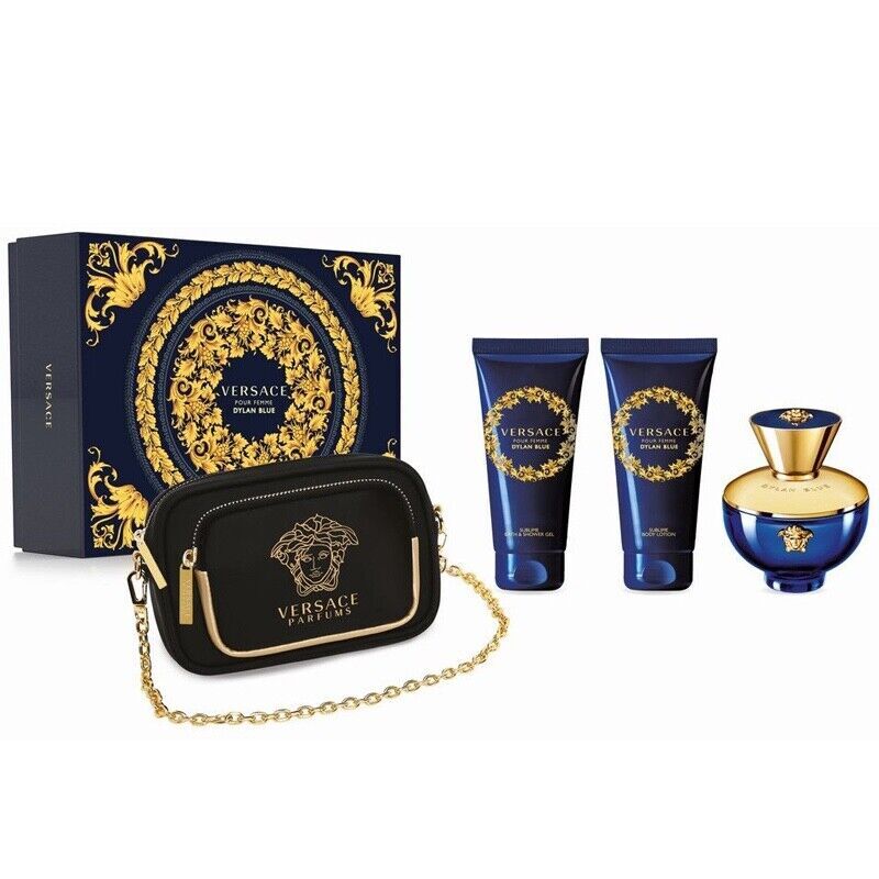 Versace Pour Femme Dylan Blue EDP 100ml + BL 100ml + SG 100ml + Bag ...