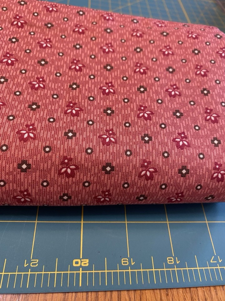 Windham Fabric, Threads Of Time by Julie Hendricksen, 2 & 1/2 Yds Pink Print | eBay