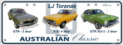 Holden TORANA GTR XU1 S 1 Number Plates GMH Licence Vanity Sign license ...