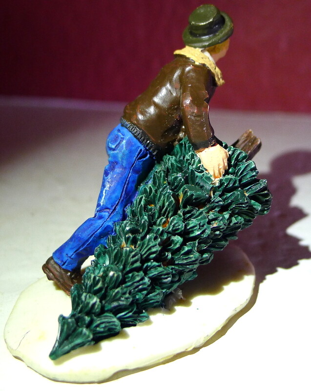 Lemax Dad Man Christmas Tree Figurine 1999 Village Figurines ...