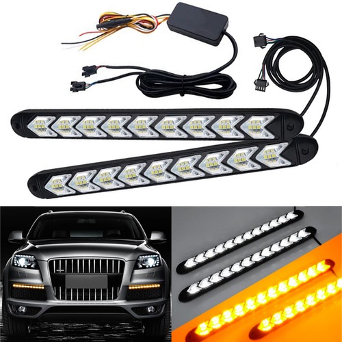 Arrow LED DRL Switchback Strip 9 LED 12V Sequential Flashing Turn ...