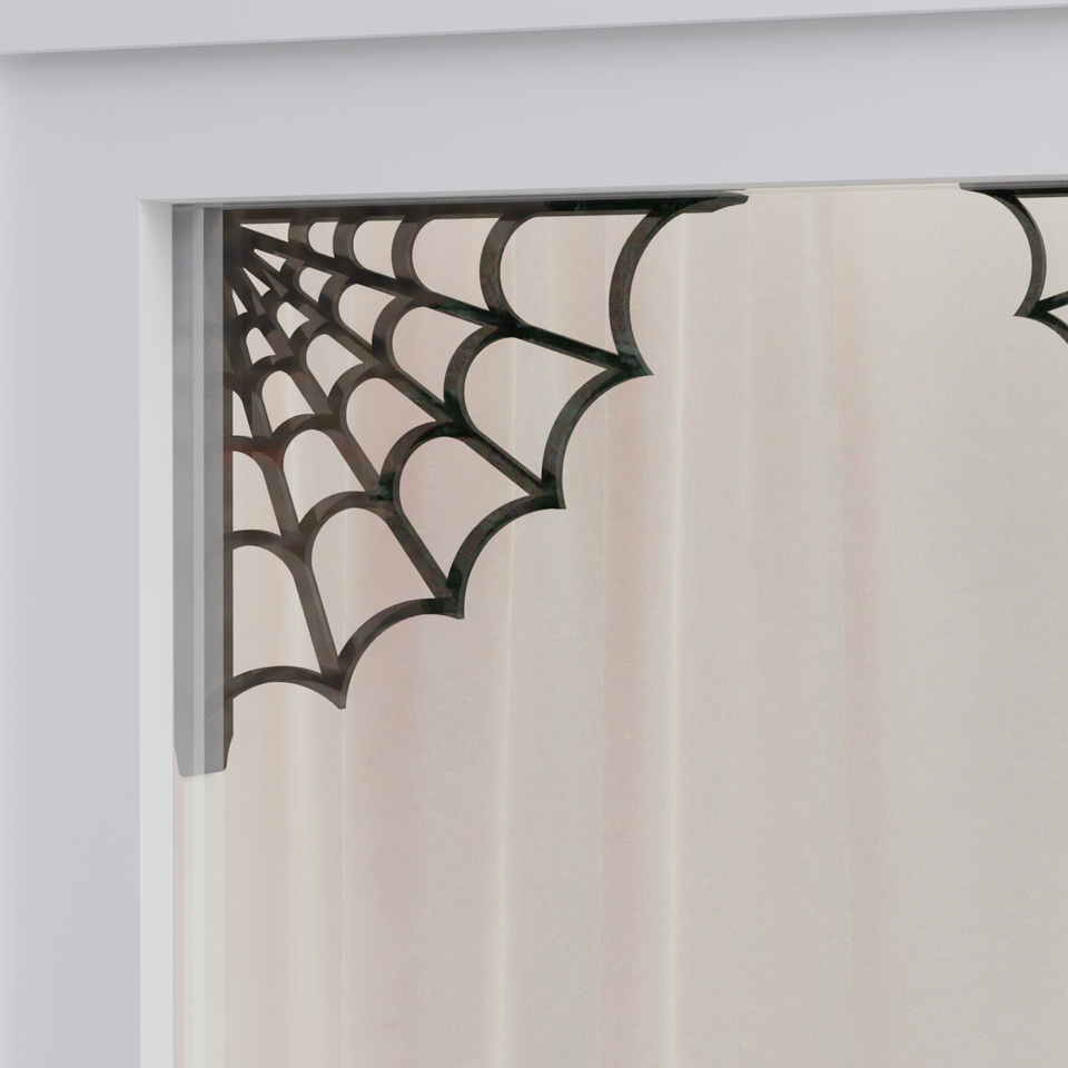 Spider Cobweb Halloween Decoration For Window Corner's 3 Pack | eBay UK