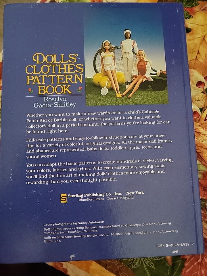Doll clothes pattern Book | eBay