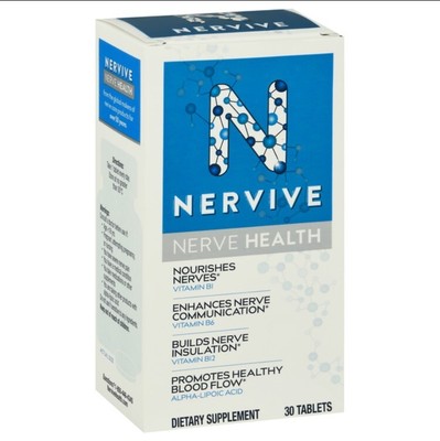 Nervive Nerve Health Supplement Nourishes Nerves Vitamin 30 Tabs Exp 12 ...