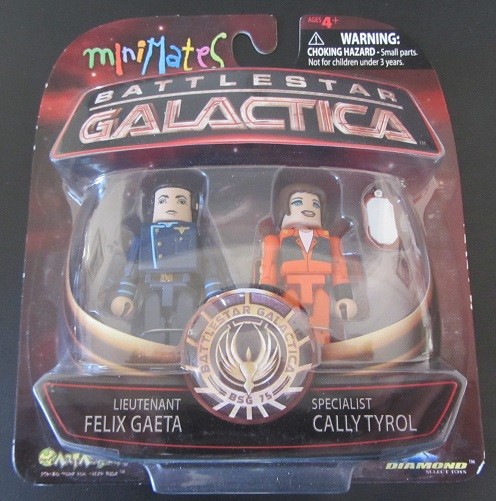 MINIMATES~BATTLESTAR GALACTICA~WAVE 4~LT FELIX GAETA & SPECIALIST CALLY ...