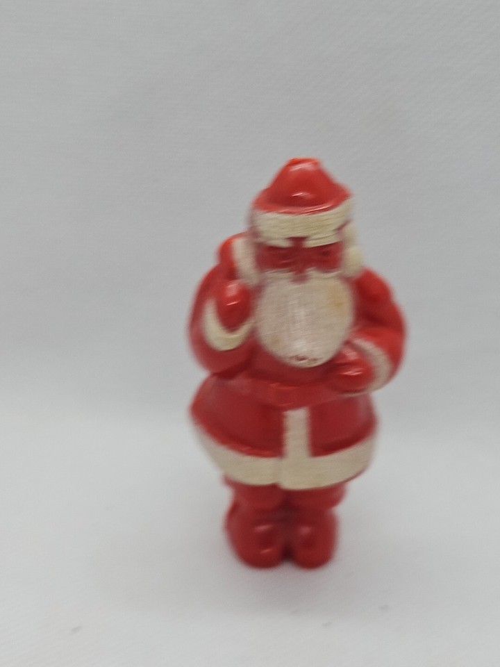 Vintage Retro Rosbro Christmas Santa Claus Hard Plastic Candy Holder ...