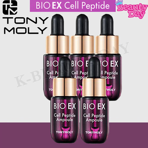 TONYMOLY Bio EX Cell Peptide Ampoule 5ml x 5pcs Anti-Aging Enriched ...