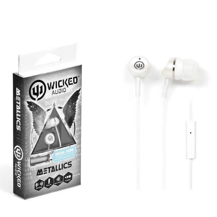 WICKED Audio Metallics In Ear Noise Isolation Headphones with ...