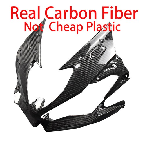 2019-2022 2023 ZX6R Carbon Fiber Front Headlight Fairing Cowl , Head ...