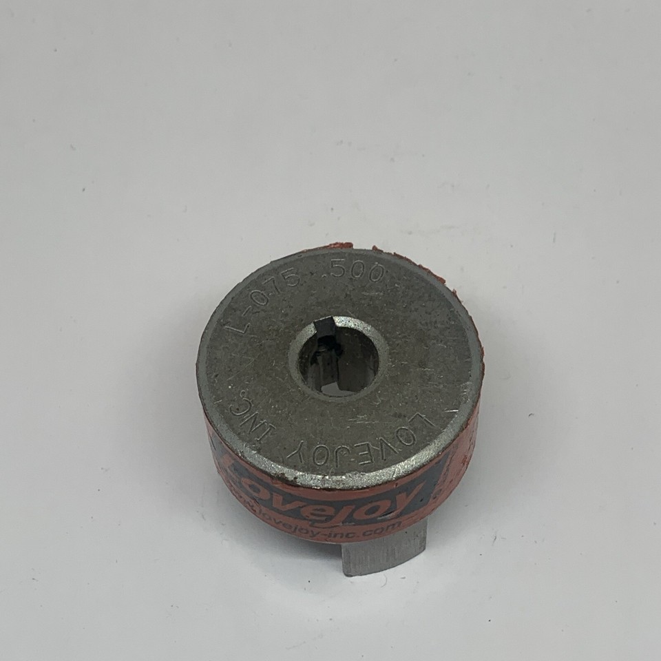 LoveJoy L-075 Coupling Hub .500" (1/2") Boar, 1/16" Keyway Part# 10685 ...